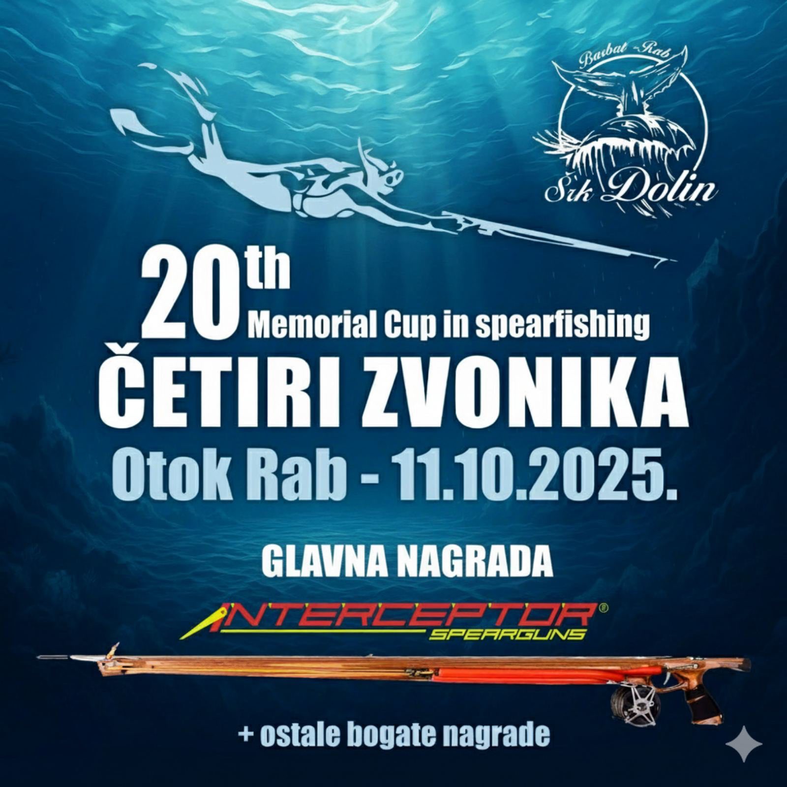 Bliži nam se jubilarni 20. Memorijalni kup u podvodnom ribolovu “Četiri ...