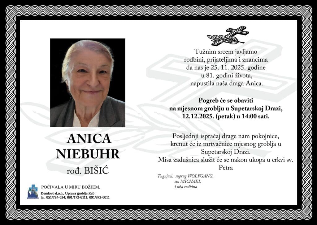 Osmrtnice | Rab Danas